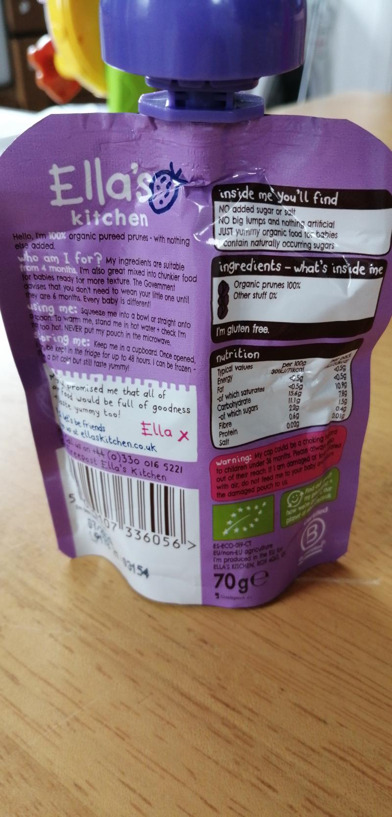 Ella's Kitchen Prunes Prunes Prunes from 4m+ - Reviews
