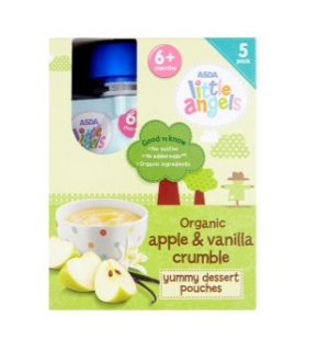ASDA Little Angels Organic Apple & Vanilla Crumble Yummy Dessert 6m ...