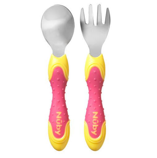 Nuby Stainless Steel Fork And Spoon Cutlery Set - Reviews