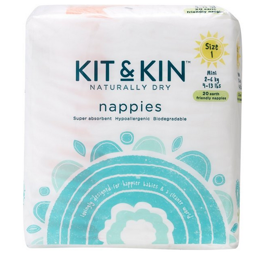Kit & Kin Eco Nappies Size 1 Tiger - Reviews