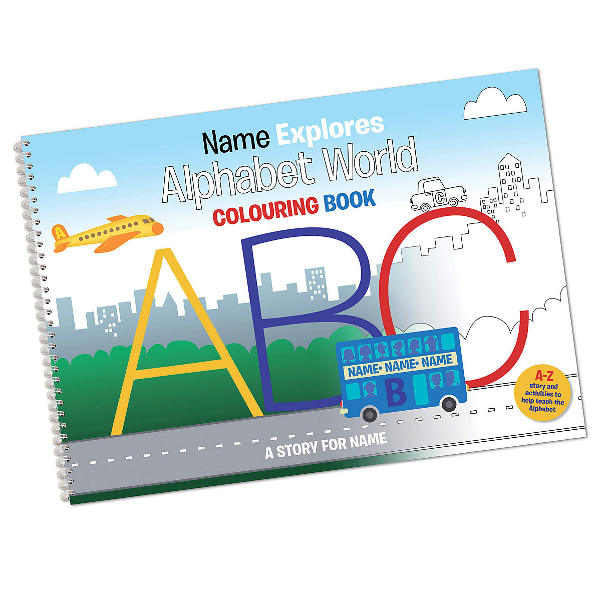 Personalised Signature Gifts Alphabet Land Colouring Book - Reviews