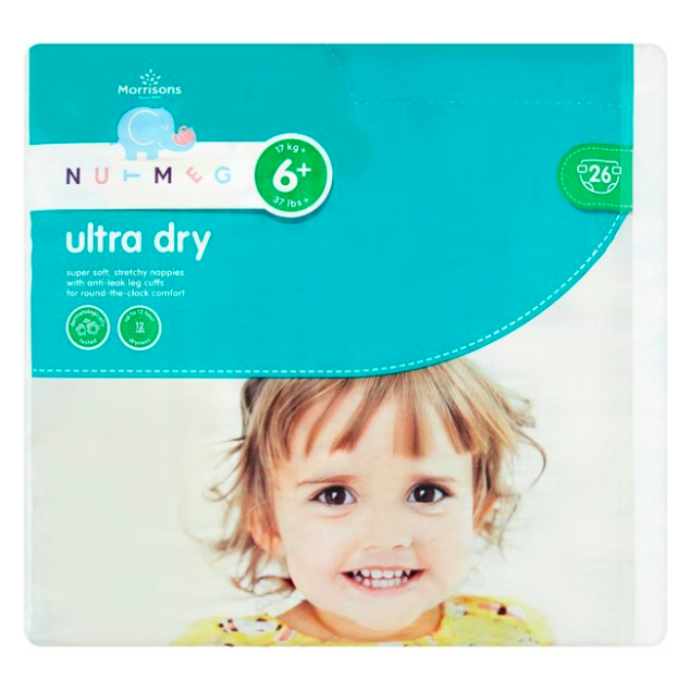 Nutmeg Nappies Ultra Dry Size 6 Plus - Reviews