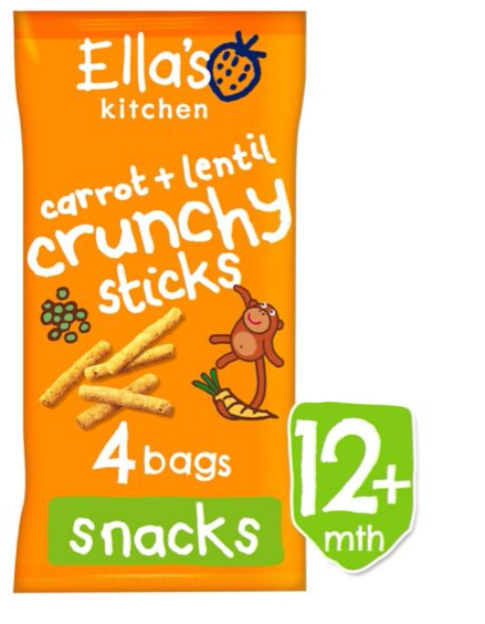 Ella's Kitchen Carrot + Lentil Crunchy Sticks 12m+ - Reviews